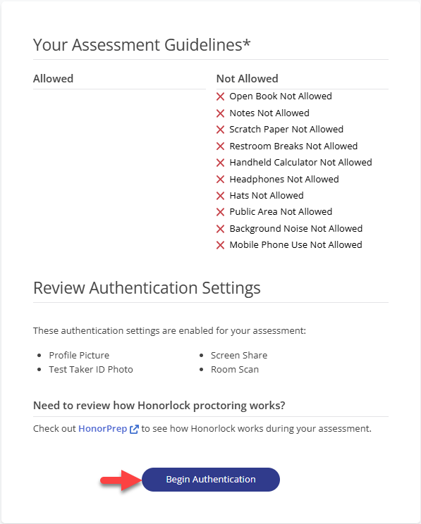 Honorlock (Students)